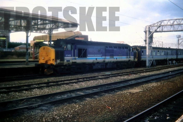 35MM SLIDE BR British Rail Diesel Loco Class 37 37422 1997 Crewe ...