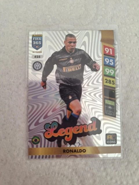PANINI 2025 FIFA 365 Adrenalyn Xl Legend Card Soccer - 425 Ronaldo $9. ...