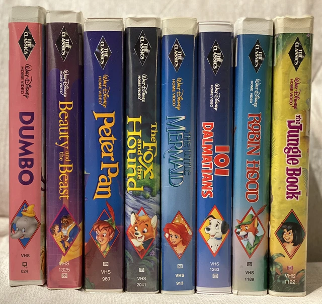VERY RARE 💎 Walt Disney's The Classic Black Diamond VHS Tapes Dumbo ...