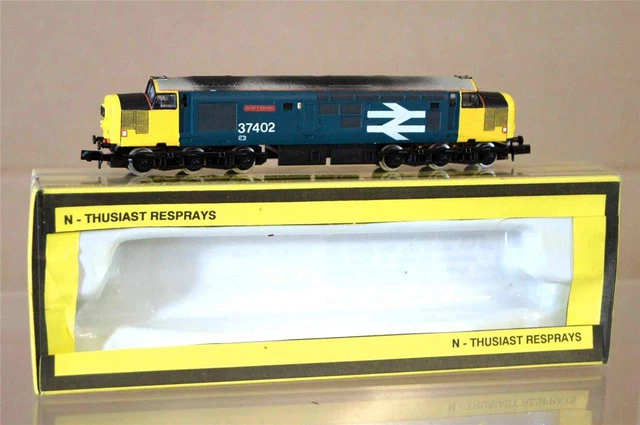 GRAHAM FARISH N-THUSIAST Resprays Kit Built Br Class 37 Loco 37402 Bont ...