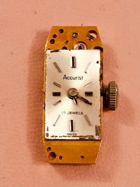 VINTAGE RARE SWISS Made Accurist 17 Jewels Mechanical Ladies Watch ...