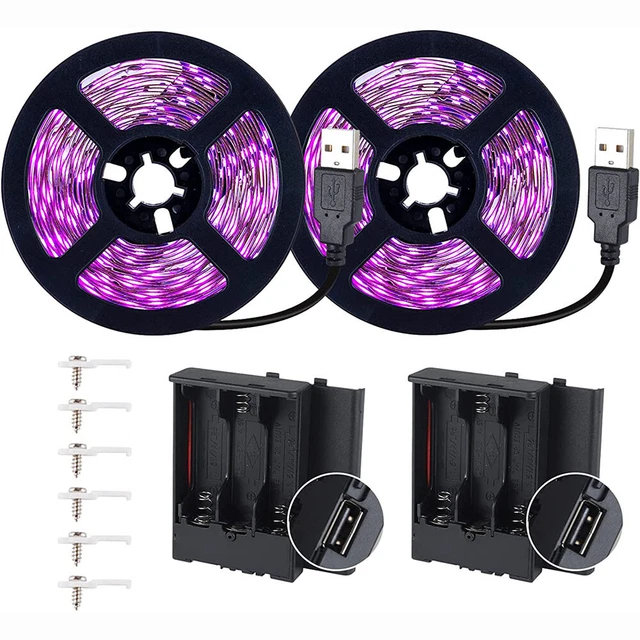 UV LED BLACK Light Ultraviolet Strip USB Battery Bar Disco Club Party ...