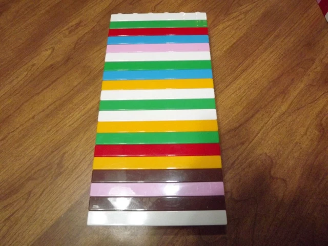 LOT OF 20 Lego Duplo 2x6 Thin Plates Bricks Blocks assorted colors Lot ...
