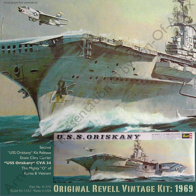 ORIGINAL REVELL 1969 · Aircraft Carrier "USS Oriskany" CVA 34 ...