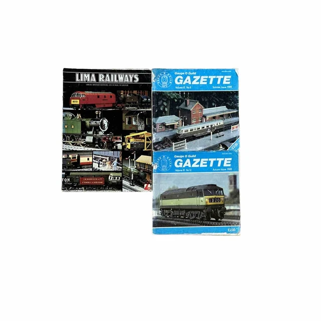 LIMA MODEL RAILWAYS 1980/81 and 2 gauge o guild gazette catalogues 1989 ...