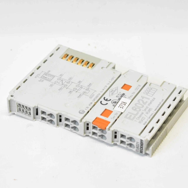 NEW BECKHOFF EL6021 EtherCAT Terminal,1CH interface,serial,RS422/RS485 ...