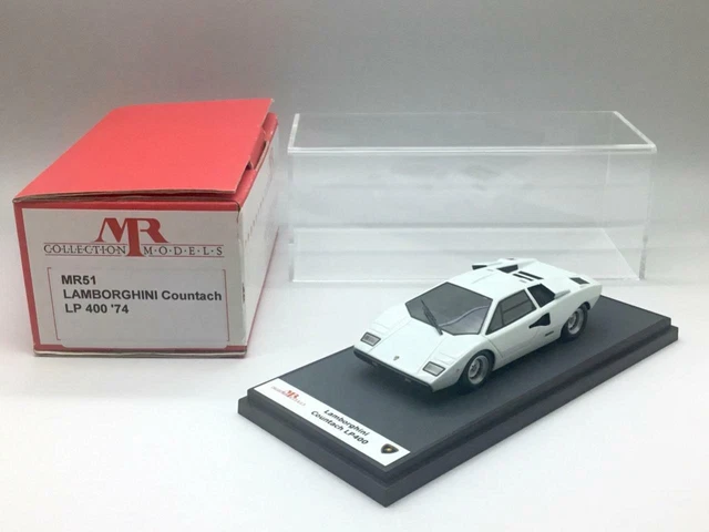 MR MODELS KIT Built Lamborghini Countach Lp400 1974 White Mr51 1/43 £ ...