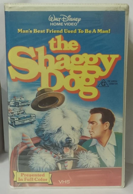 THE SHAGGY DOG VHS Walt Disney Video Clam Shell $23.00 - PicClick AU