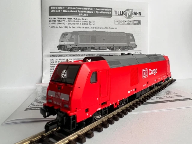 DIESELLOK BR 285 907-2 Tillig Modelleisenbahn Spur TT ZRT EUR 134,00 ...