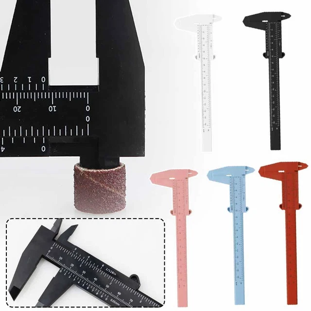 MINI PLASTIC STUDENT Sliding Vernier Caliper Gauge Measurement Tool ...