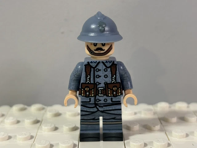 LEGO BRICKMANIA WWI French Infantry Soldier Minifigure - Hard To Find 4 ...