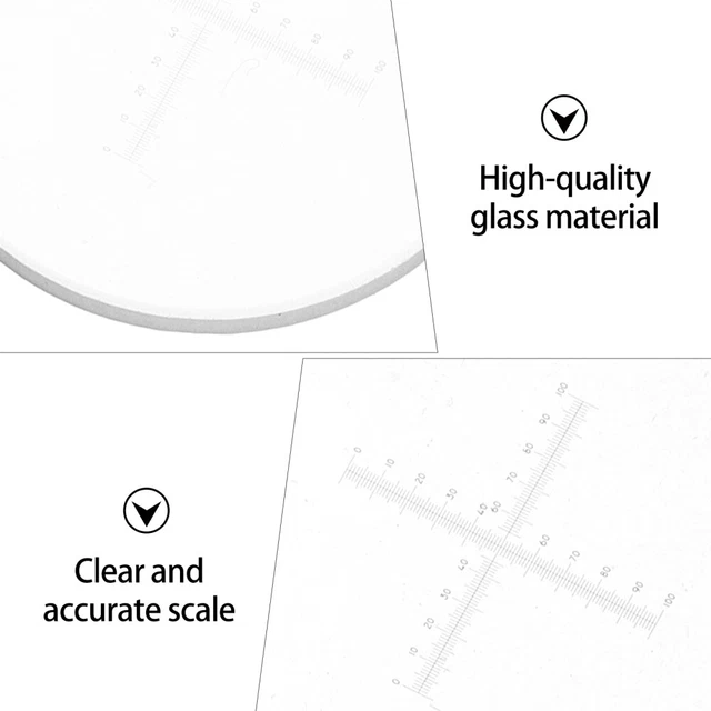 CROSS MICROSCOPE CALIBRATION Ruler Ocular Micrometer Calibration Slide ...