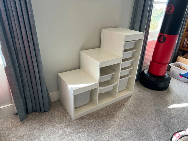 IKEA TROFAST STEPPED Kids Drawer Unit £25.00 - PicClick UK