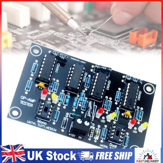 COMMONLY USED OPERATIONAL Amplifier Tester OP AMP Tester TL071 TL072 ...