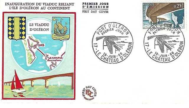 ENVELOPPE PREMIER JOUR - Le Viaduc d'Oléron - 1966 EUR 1,50 - PicClick FR