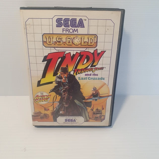 INDIANA JONES AND The Last Crusade - Sega Master System Case, Cover Art ...