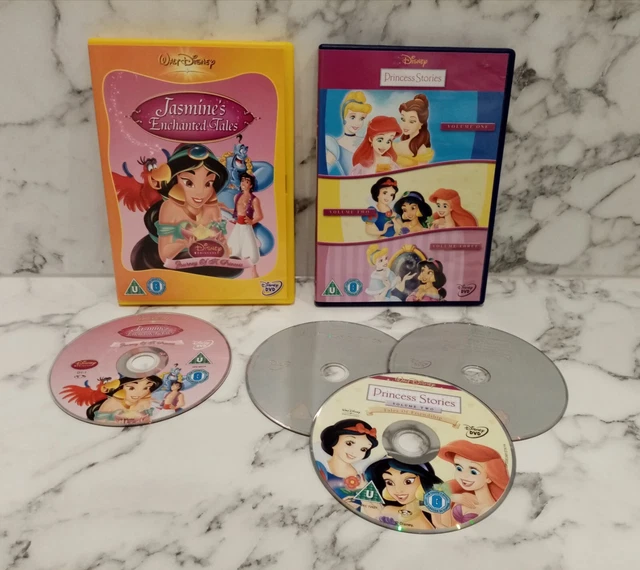 PRE-SCHOOL KIDS DVD Disney Princess Stories Volume 1-3 / Jasmines ...