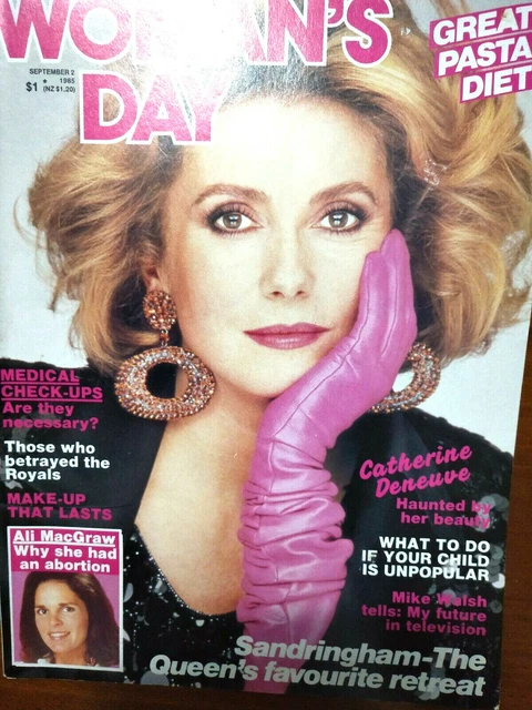 WOMAN'S DAY MAGAZINE 4th February 1985 Catherine Deneuve, Lee Remick ...