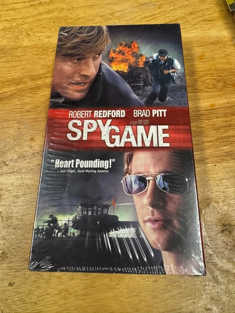 SPY GAME ROBERT Redford Brad Pitt VHS Tape 2002 New Factory Sealed £11. ...