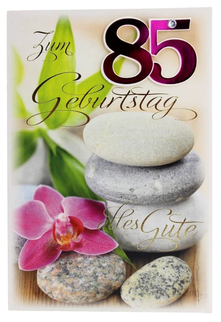 B&C KARTE ZUM 85. Geburtstag Karte 85 Jahre Geburtstagskarte ...