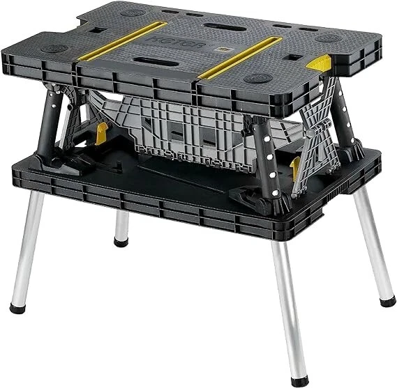 KETER PRO SERIES Portable Folding Work Table Bench With Clamps £99.99 ...