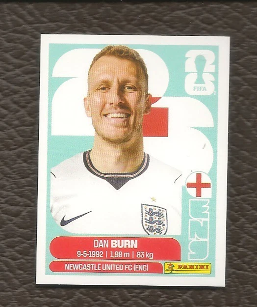 DAN BURN 2026 Panini FIFA World Cup Sticker #ENG 8 England $1.99 ...