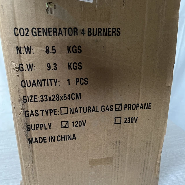 VEVOR CO2 PROPANE Generator for Plant 4 Burner Greenhouse Hydroponic ...
