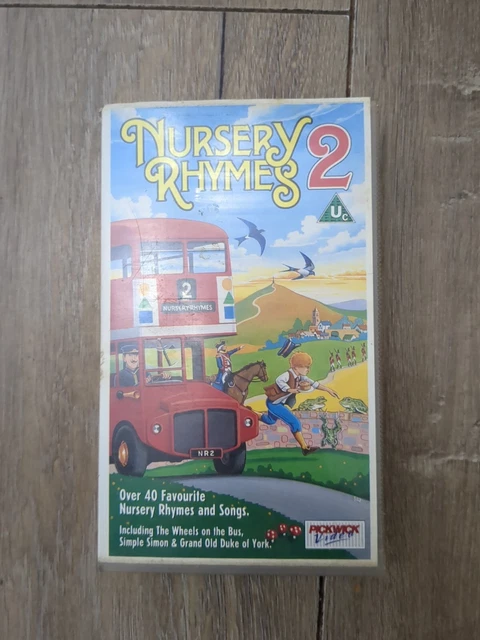 NURSERY RHYMES 2 VHS Video Tape £5.00 - PicClick UK