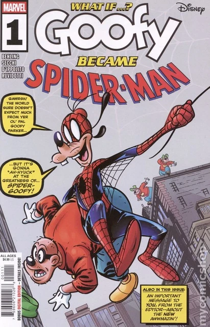 WHAT IF GOOFY Became Spider-Man 1A VF 2025 Stock Image £3.18 - PicClick UK