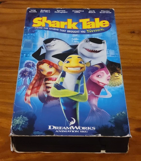 SHARK TALE VHS VCR Video Tape Used Movie Will Smith Cartoon Slip Sleeve ...