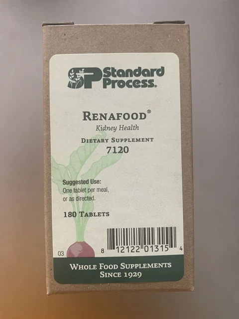 STANDARD PROCESS RENAFOOD for healthy kidney functions. 180 Tablets ...