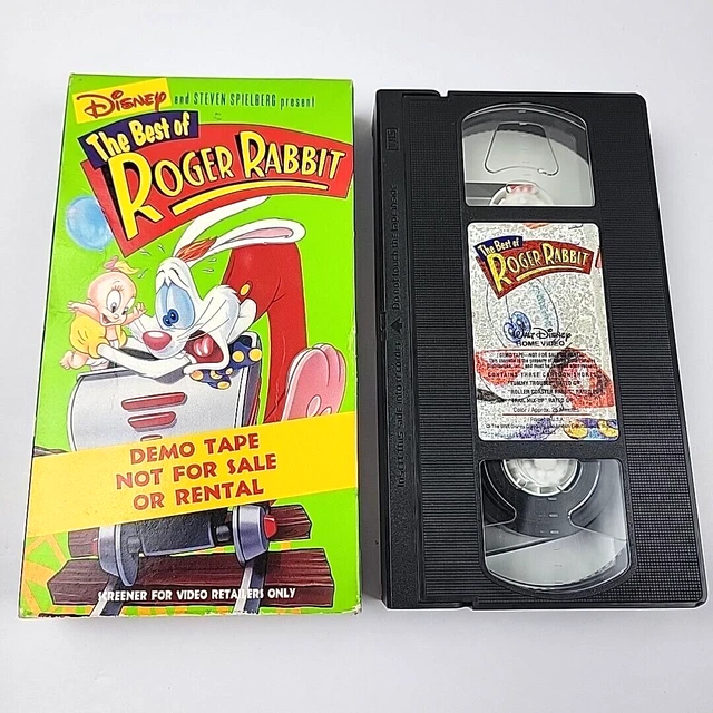 THE BEST OF Roger Rabbit VHS Promotional Demo Tape Not for Sale Disney ...