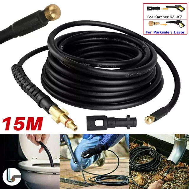 HIGH PRESSURE DRAIN Jet Washer Sewer Clean Hose Pipe For Karcher/Lavor ...