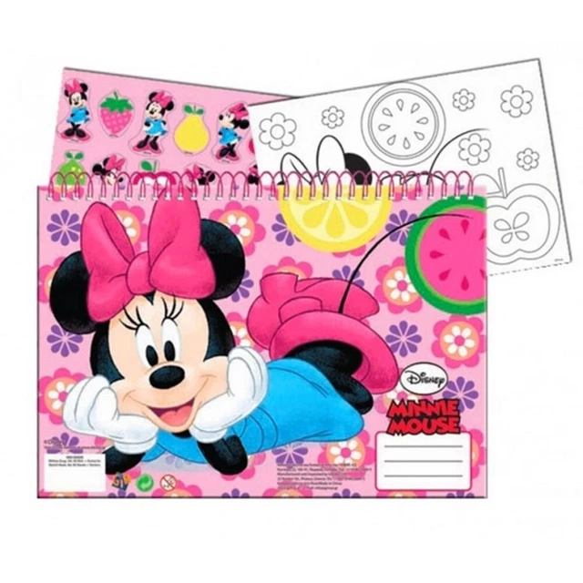 Cahier De Dessin Livre De Coloriage A4 Stickers Minnie Eur 10 40