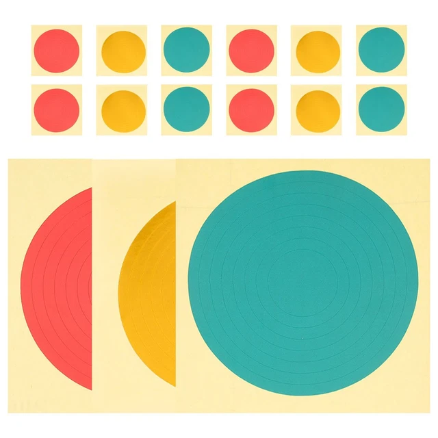 15 PCS PRESSURE Gauge Warning Stickers Reflective Safety Circle ...