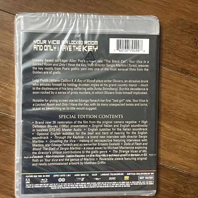 YOUR VICE IS A Locked Room And Only I Have The Key blu ray $100.00 ...