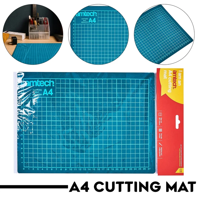A4 30X22CM GRID Line Printed MAT Cutting Paper, Cards Non-Slip Self ...