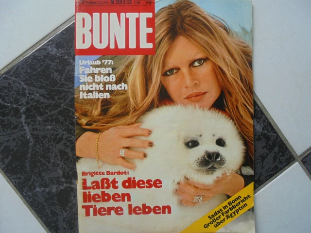 COLORFUL 15/1977 TB: Brigitte Bardot!/Reinhold Messner!/Rocky Sylvester ...