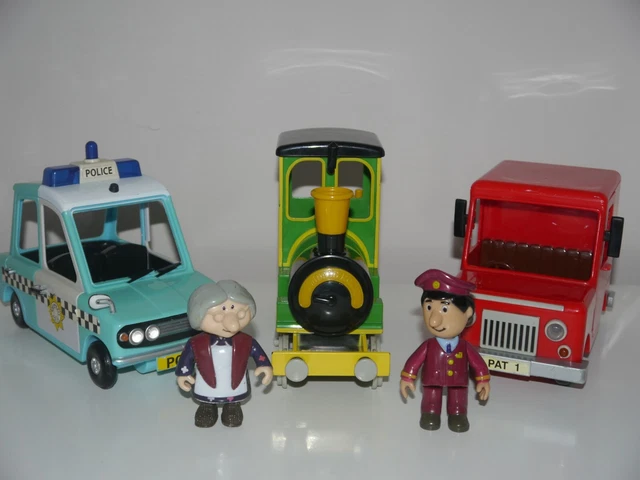 POSTMAN PAT TOYS Bundle Large Friction RM Van Rocket Police Car & 2 ...