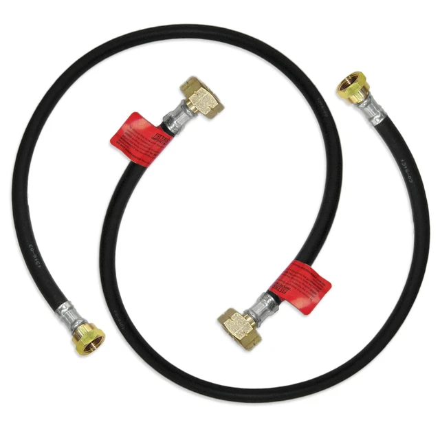 BUTANE GAS HOSES PAIR OF 1m PIGTAIL PIPES 4.5kg CALOR BOTTLE CYLINDER ...