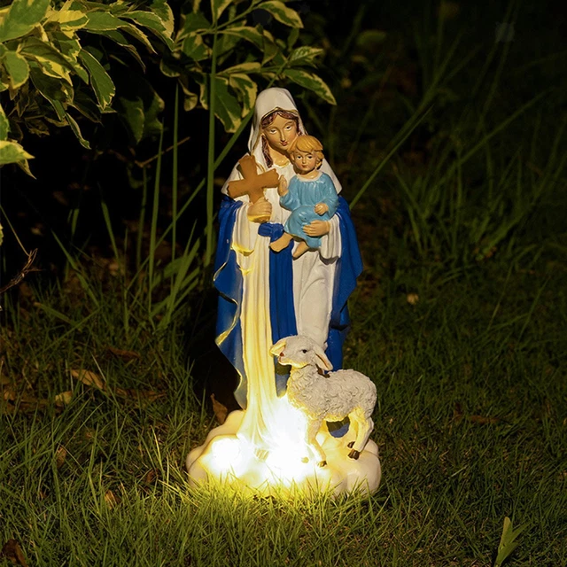 STATUE DE LA Sainte Vierge Marie Décoration de table Statue religieuse ...