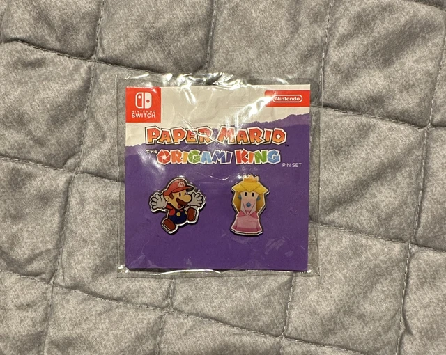NINTENDO PAPER MARIO The Origami King Preorder Exclusive Pin Set £7.86 ...