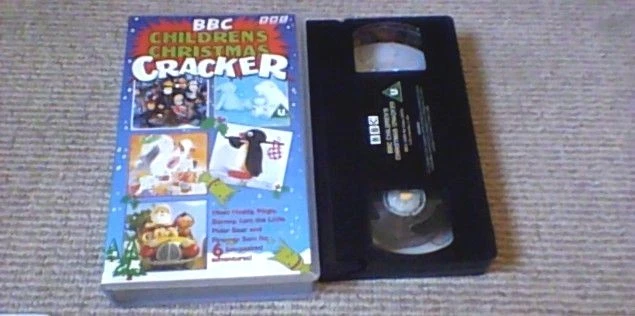 BBC CHILDREN'S CHRISTMAS Cracker UK PAL VHS VIDEO 1995 Noddy Pingu ...