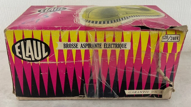ANCIEN VINTAGE ELAUL brosse aspirateur électrique(Fonctionne) EUR 20,00 ...