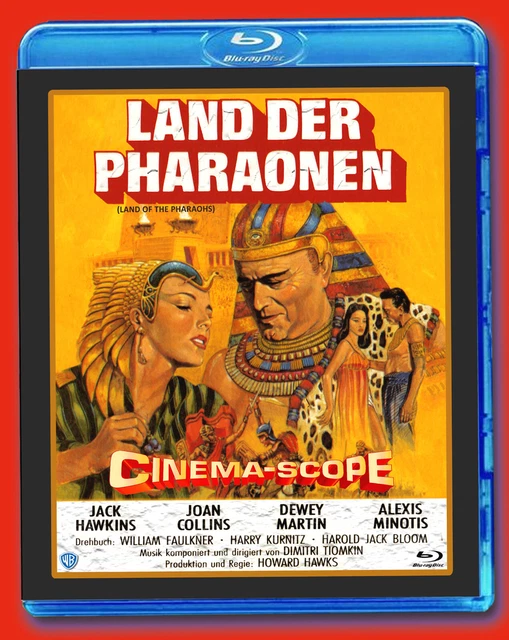 LAND DER PHARAONEN Jack Hawkins BLU-RAY Joan Collins DEUTSCH Howard ...