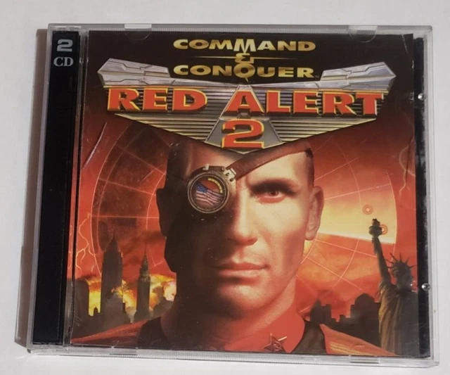 COMMAND & CONQUER: Red Alert 2 (PC, 2000) Video Game Two Disc CD Set ...