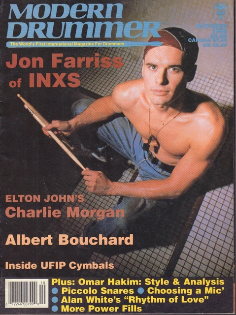 MODERN DRUMMER OCTOBER 1988 Jon Farriss, Charlie Morgan 040717nonDBE2 ...