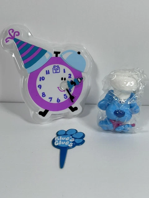 BLUES CLUES DOG PVC FIGURE NICK JR VINTAGE CAKE TOPPERS Blue Tickety ...