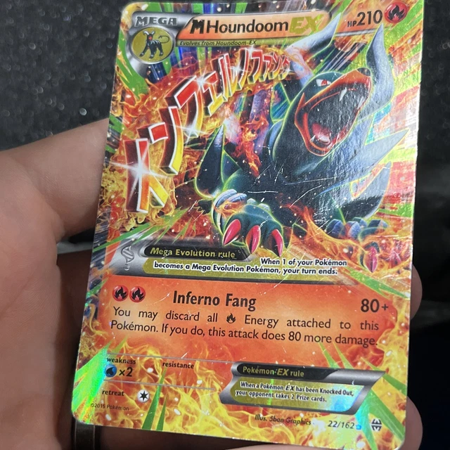 CARTE POKÉMON MEGA M HOUNDOOM EX 22/162 XY - BREAKthrough HOLO FULL ART EUR 15,30 - PicClick FR