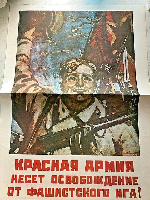 Ww2 Russian Propaganda Poster FOR SALE! - PicClick UK